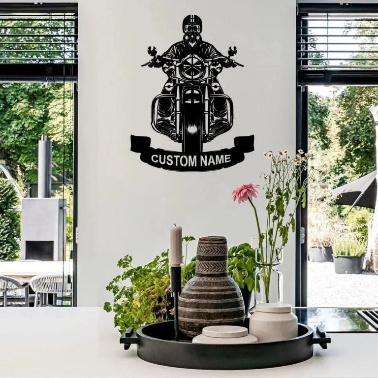 Custom Biker Metal Art Personalized Metal Name Signs Harley Davidson ...