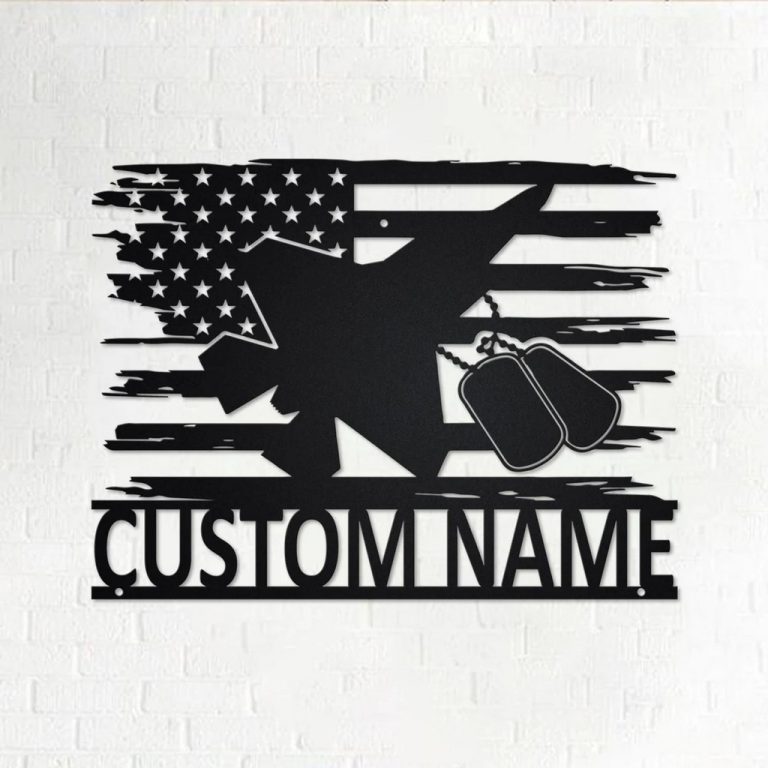 Custom Us Air Force Veteran Metal Art Personalized Veteran Name Signs ...