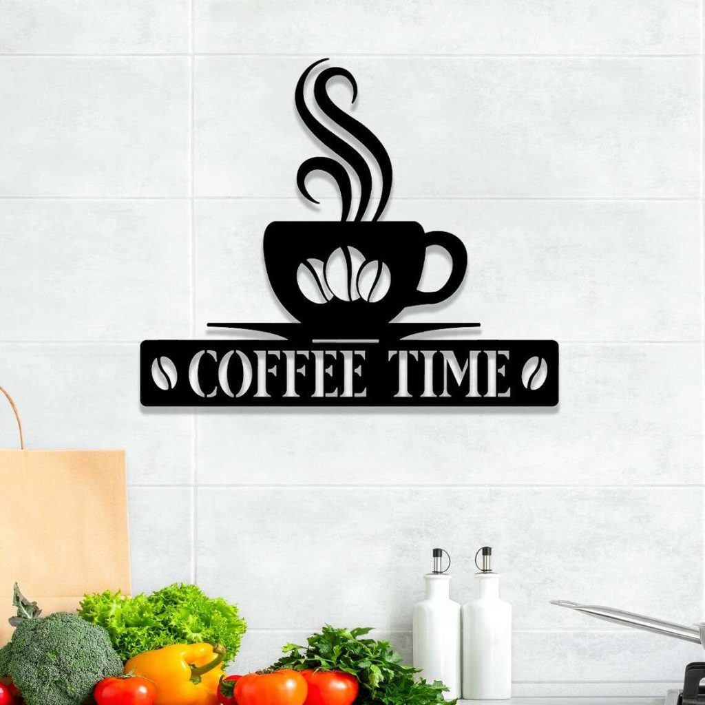 Personalized Coffee Bar Sign Metal, Coffee Bar Decor, Kitchen Wall ...