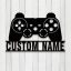 Video Game Control Metal Wall Art Custom Gamer Name Sign Gaming Room ...
