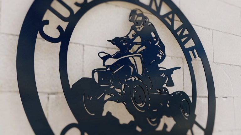 Personalized Quad Rider Metal Art ATV Rider Sign Custom Metal Name ...