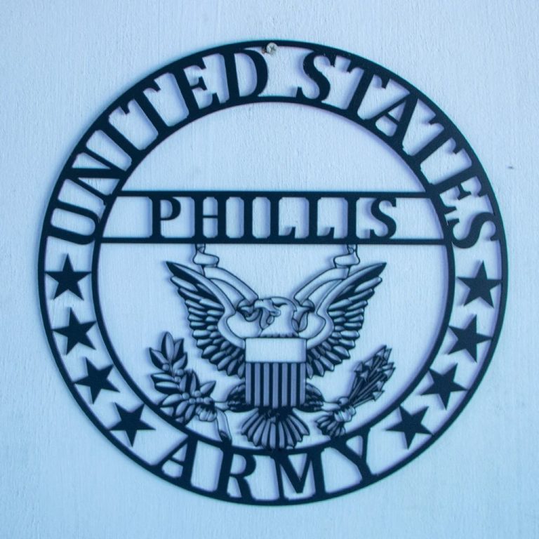 Personalized United States Army Metal Sign Gift for Army, Military ...