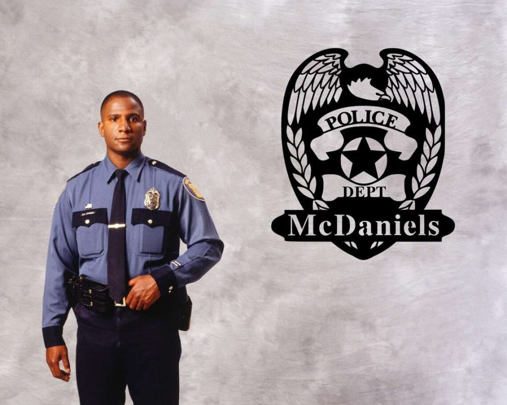 Police Officer Gift Personalized Metal Signs Cop Name Sign Sheriff ...