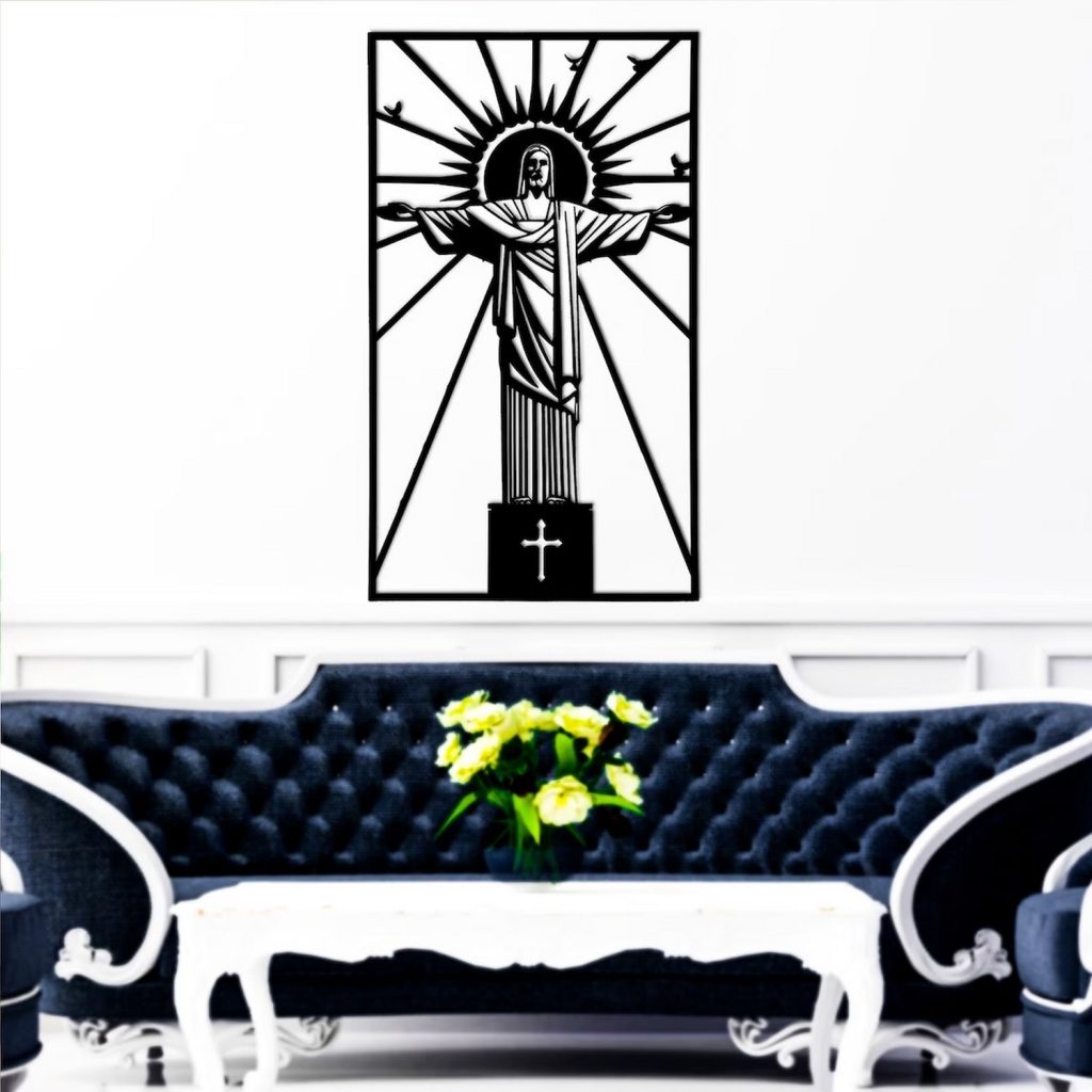 Religious Jesus Metal Wall Art God Sign Christian Gifts Laser Cut Metal ...