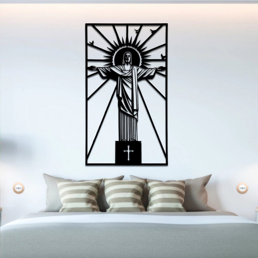 Religious Jesus Metal Wall Art God Sign Christian Gifts Laser Cut Metal ...