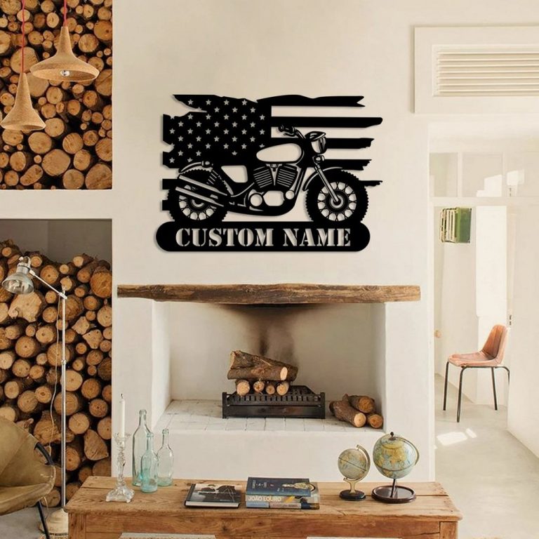 US Motorcycle Metal Art Harley Davidson Personalized Metal Name Signs ...