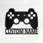 Video Game Control Metal Wall Art Custom Gamer Name Sign Gaming Room ...