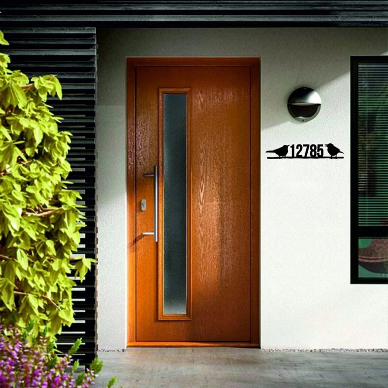 Custom Bird Address Sign House Number Sign Home Outdoor Decoration ...