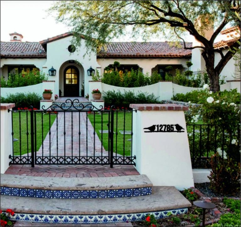 Custom Bird Address Sign House Number Sign Home Outdoor Decoration ...