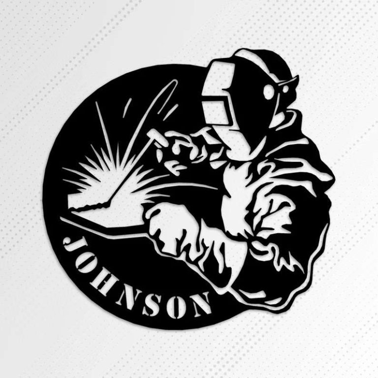 Custom Welder Sign Laser Cut Metal Signs Blacksmith Sign Ironworker Art Custom Laser Cut Metal