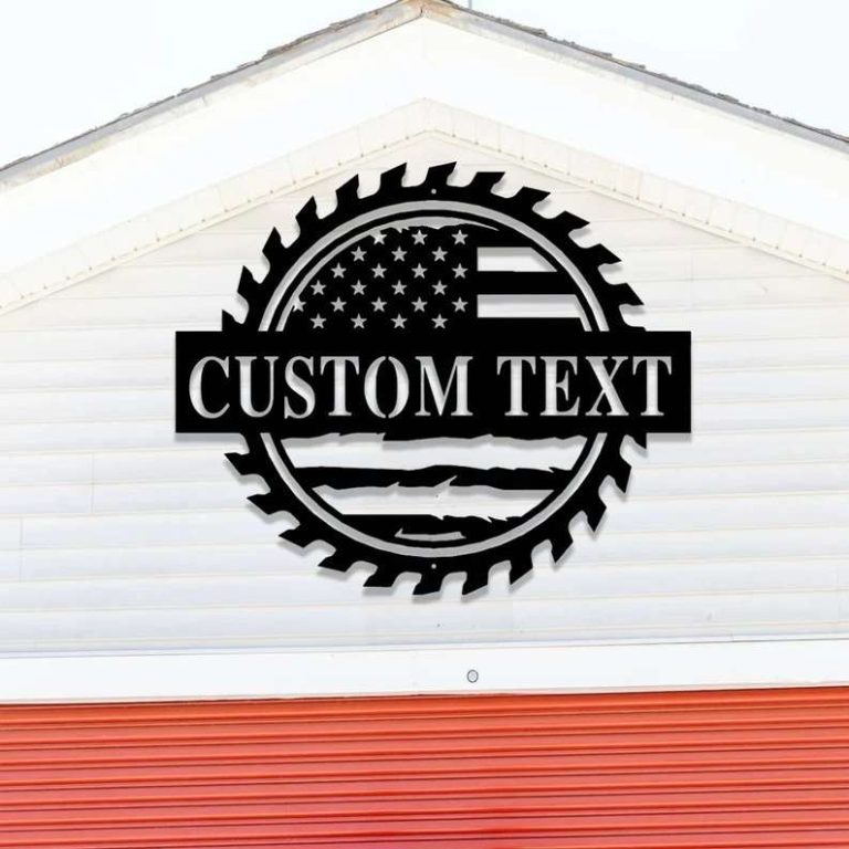 Custom Workshop Sign Personalized Garage Sign Saw Blade Sign Gift for ...