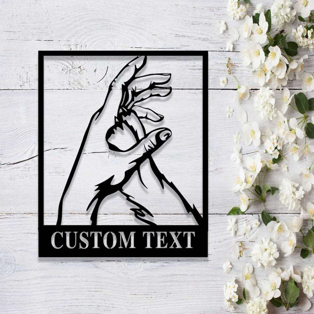 Hand and Paw Metal Sign Human & Dog Wall Decor Custom Dog Name Sign Laser Cut Metal Signs ...