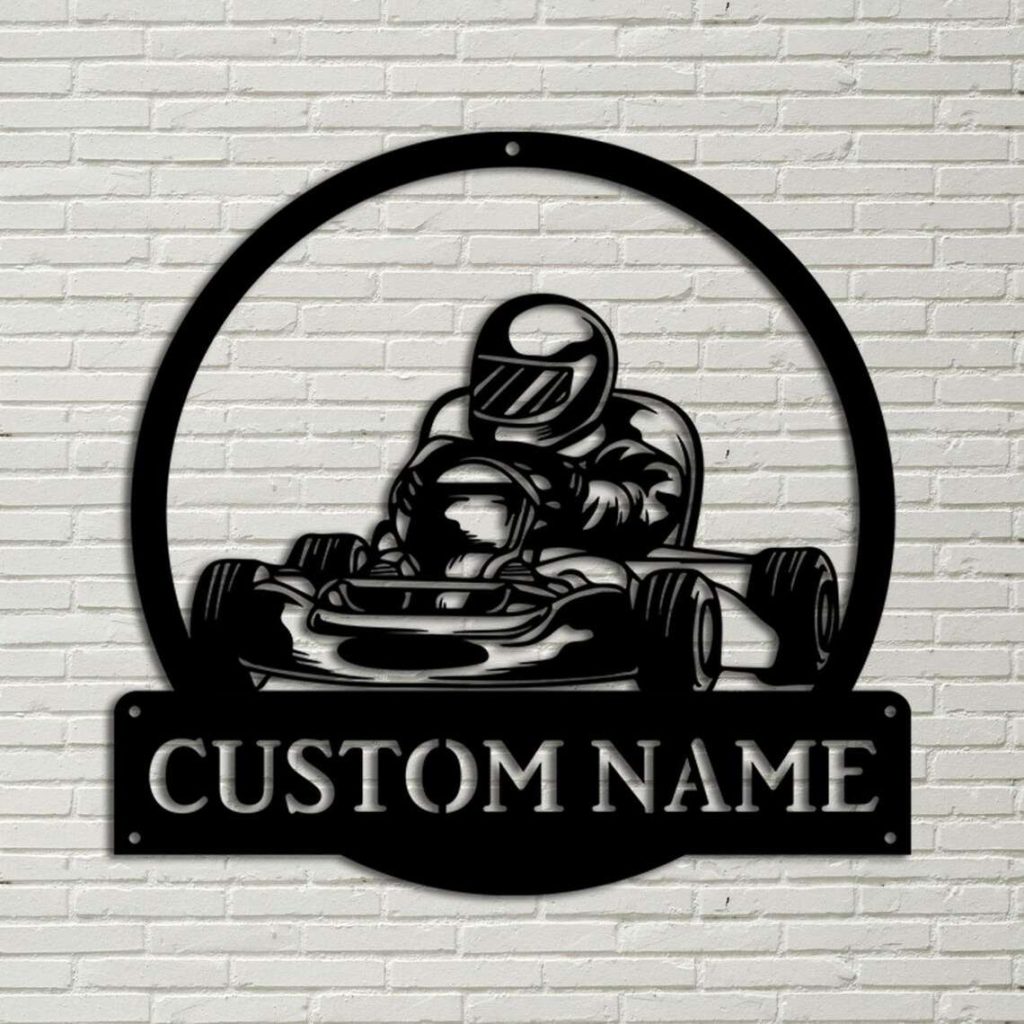 Personalized Go Kart Racing Metal Sign Racing Lover Gift - Custom Laser ...