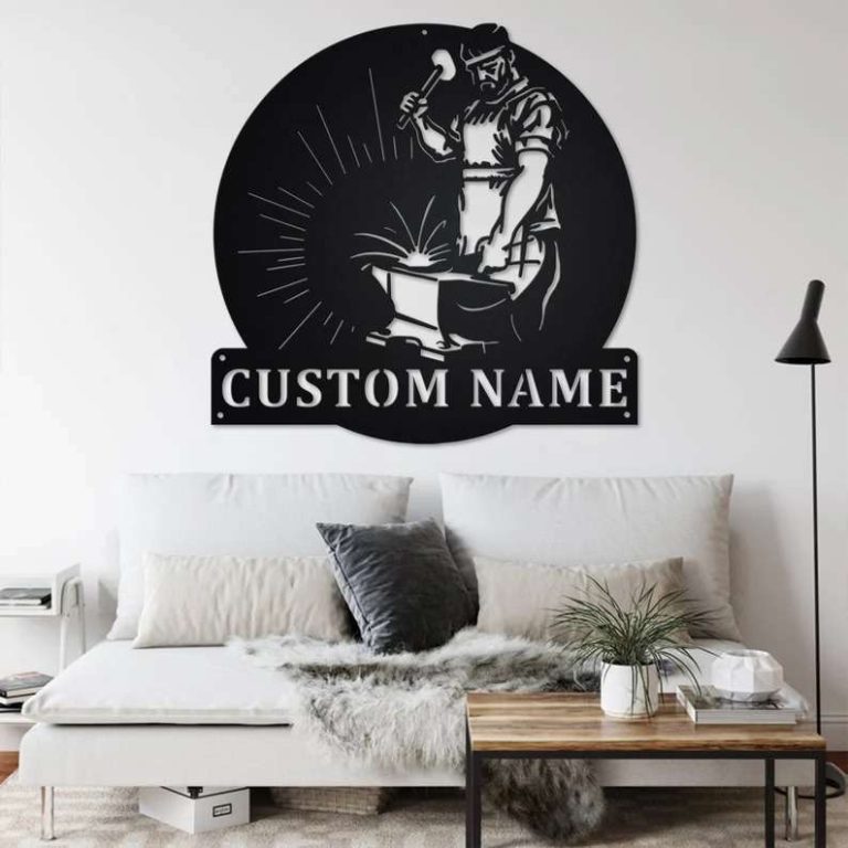 Welder Blacksmith Personalized Metal Signs Home Decor Welders ...