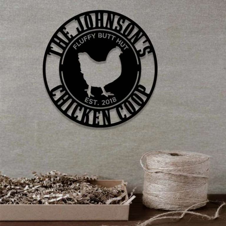 Chicken Coop Sign Hen House Farm Coop Custom Metal Sign - Custom Laser ...