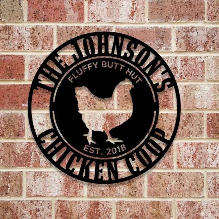 Chicken Coop Sign Hen House Farm Coop Custom Metal Sign - Custom Laser ...