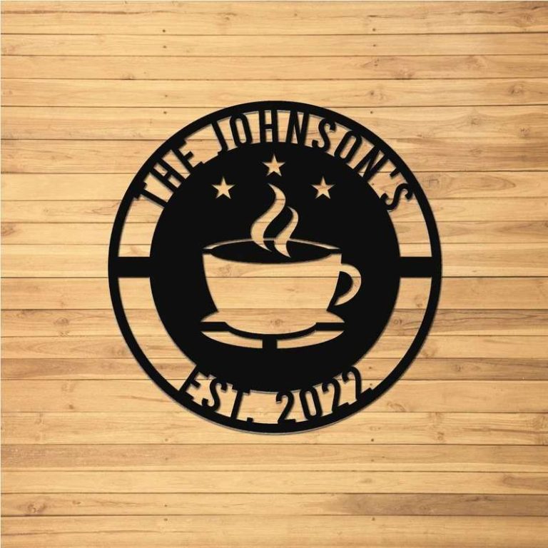 Coffee Bar Sign Personalized Coffee Bar Wall Hanging Coffee Station ...