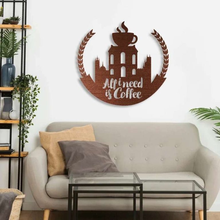 Coffee Metal Wall Art Coffee Station Sign Coffee Lover Housewarming ...