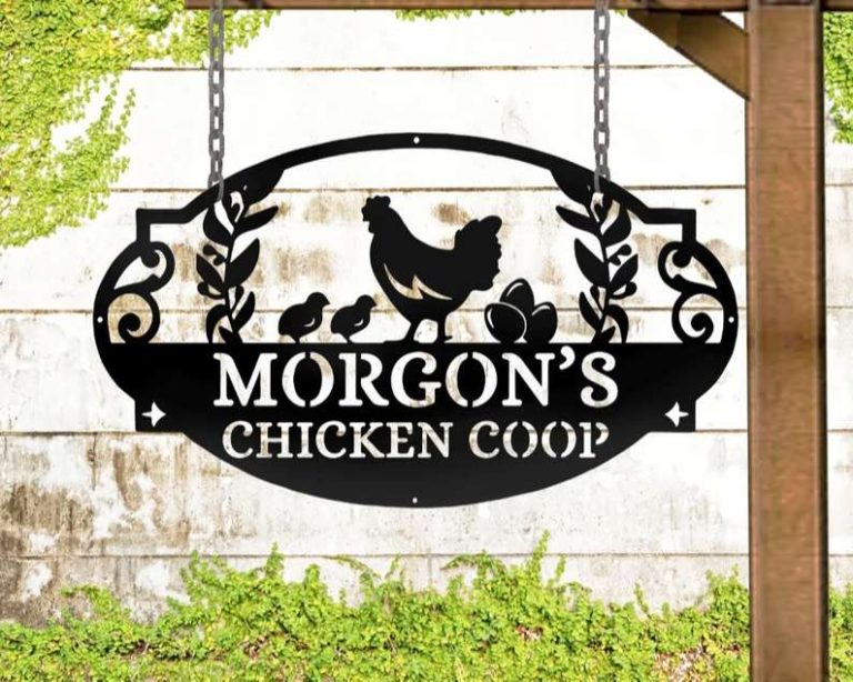 Customize Hen Chicken House Metal Farm Sign Poultry Rooster Chicken ...