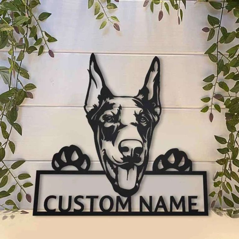Boxer Dog Metal Wall Art Dog Lover Personalized Metal Sign - Custom ...