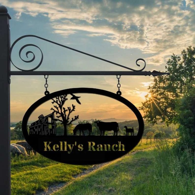 Farmhouse Decor Metal Farm Custom Farm Metal Sign - Custom Laser Cut ...