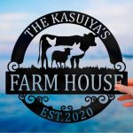 Farmhouse Decor Metal Farm Custom Farm Metal Sign - Custom Laser Cut ...