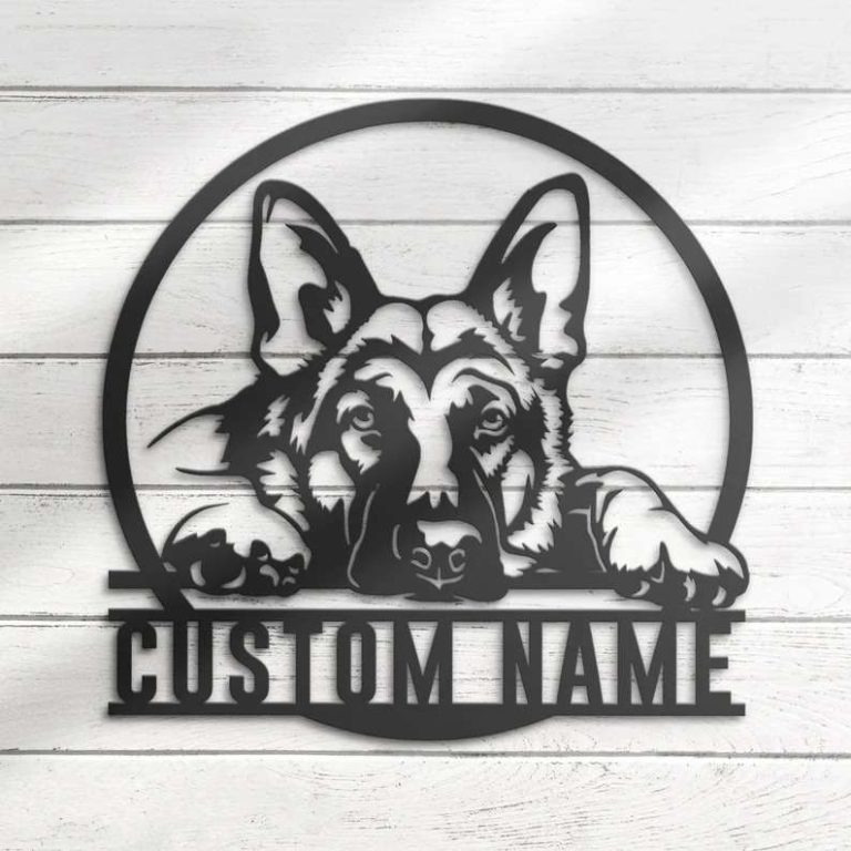 Border Collie Dog Metal Wall Art Dog Lover Personalized Metal Sign ...