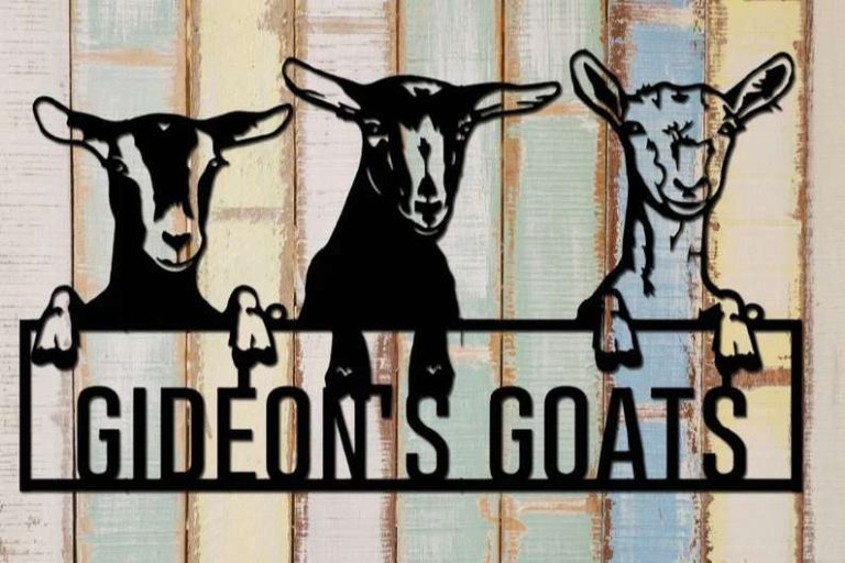 Goat Farm Sign Goat Ranch Farmhouse Farm Outdoor Custom Goat Metal Sign ...