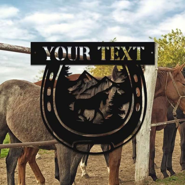 Horse Stall Sign Barn Ranch Decor Custom Horse Metal Sign Horse Lover ...