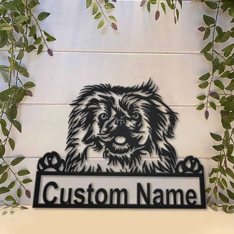 Pekingese Dog Metal Wall Art Dog Lover Personalized Metal Sign - Custom Laser Cut Metal Art ...