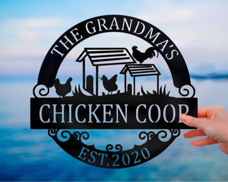 Personalized Chicken Coop Sign Family Chicken Metal Sign Hen House ...