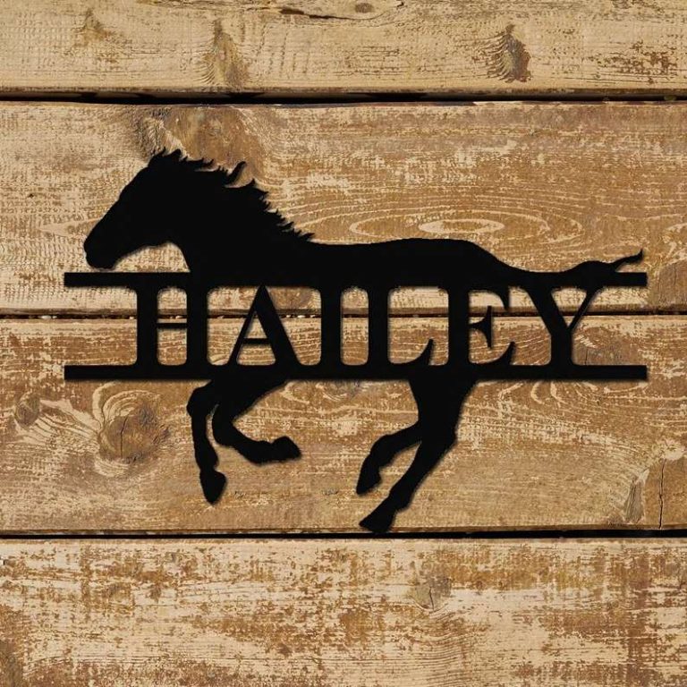 Personalized Horse Sign Farm Barn Sign Wall Decor Horse Lover - Custom ...