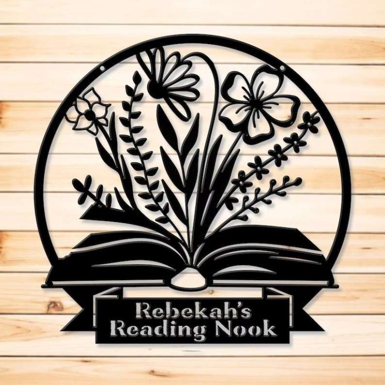 Reading Nook Metal Reading Sign Book Lover Gift For Librarian - Custom ...
