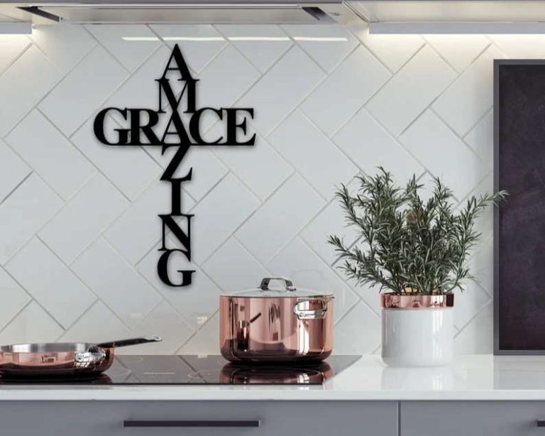 Religious Amazing Grace God Word Religious Metal Sign - Custom Laser ...