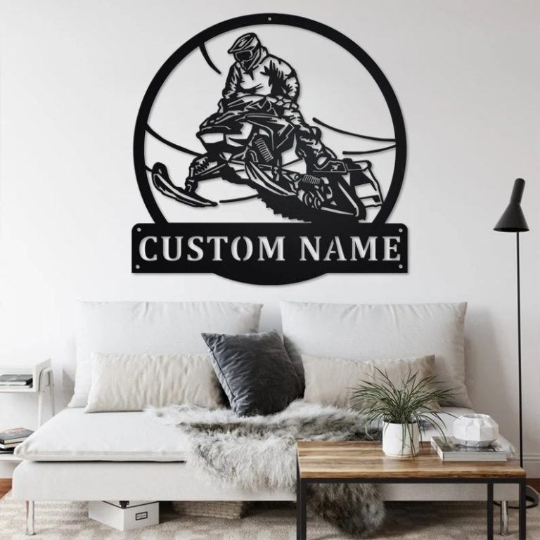 Snowmobile Jump Sign Personalized Snowmobile Metal Sign - Custom Laser ...