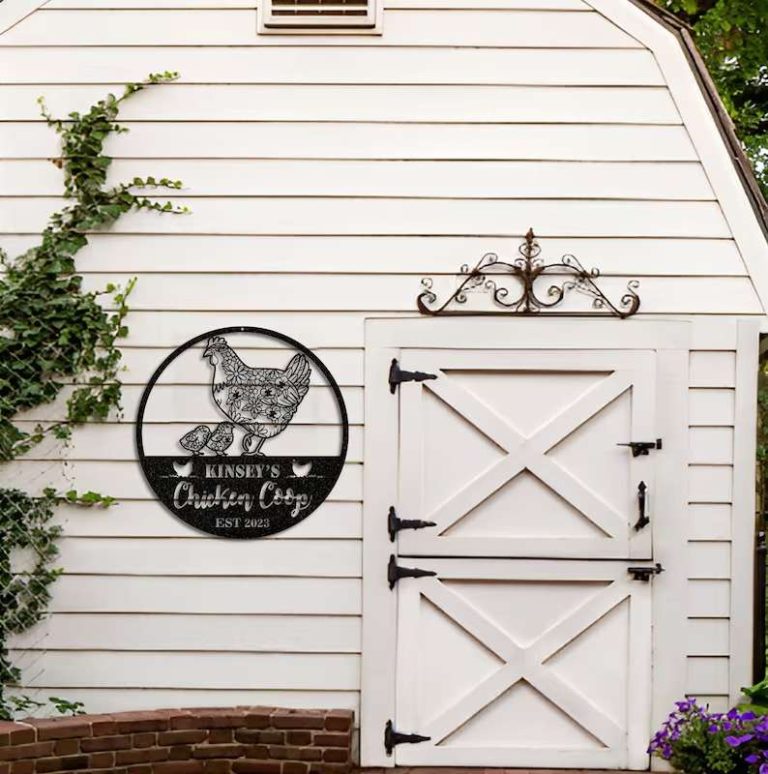 Vintage Chicken Coop Sign Chicken Hen House Farmhouse Personalized Farm ...