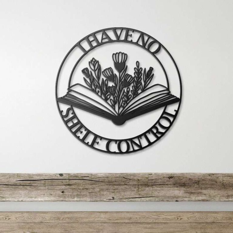Book Nook Self Control Area Reading Room Decor Custom Metal Sign ...