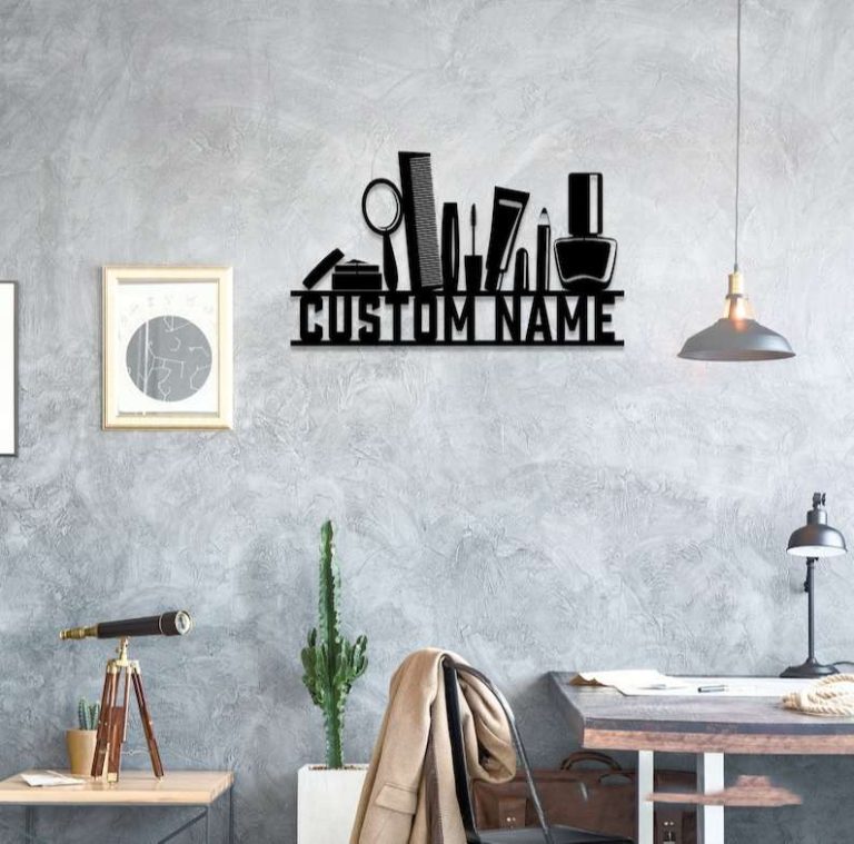 Custom Artist Makeup Sign Beauty Cosmetics Name Sign Home Decor Barber ...