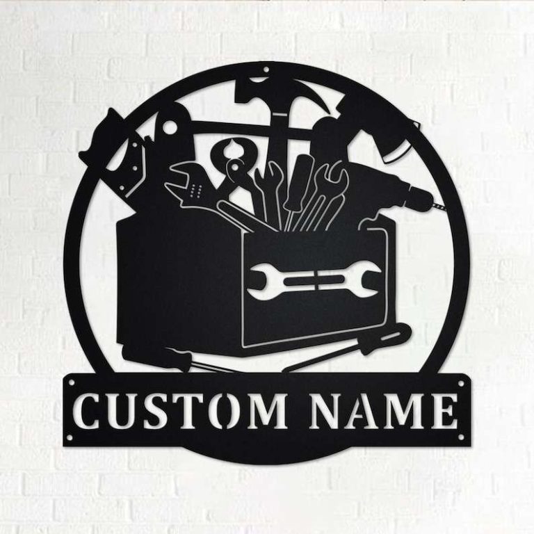 Custom Mechanic Tools Sign Mechanic Garage Name Sign Decoration For ...