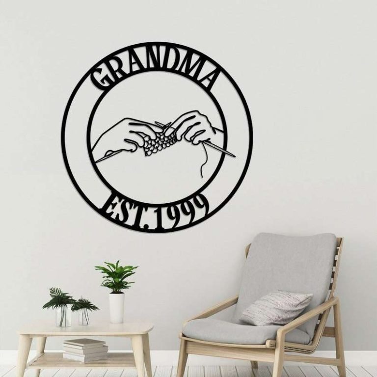 Personalized Crochet Sign Crochet Lover Sign Home Decor Craft Room ...