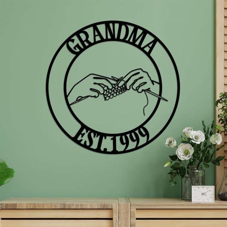 Personalized Crochet Sign Crochet Lover Sign Home Decor Craft Room ...