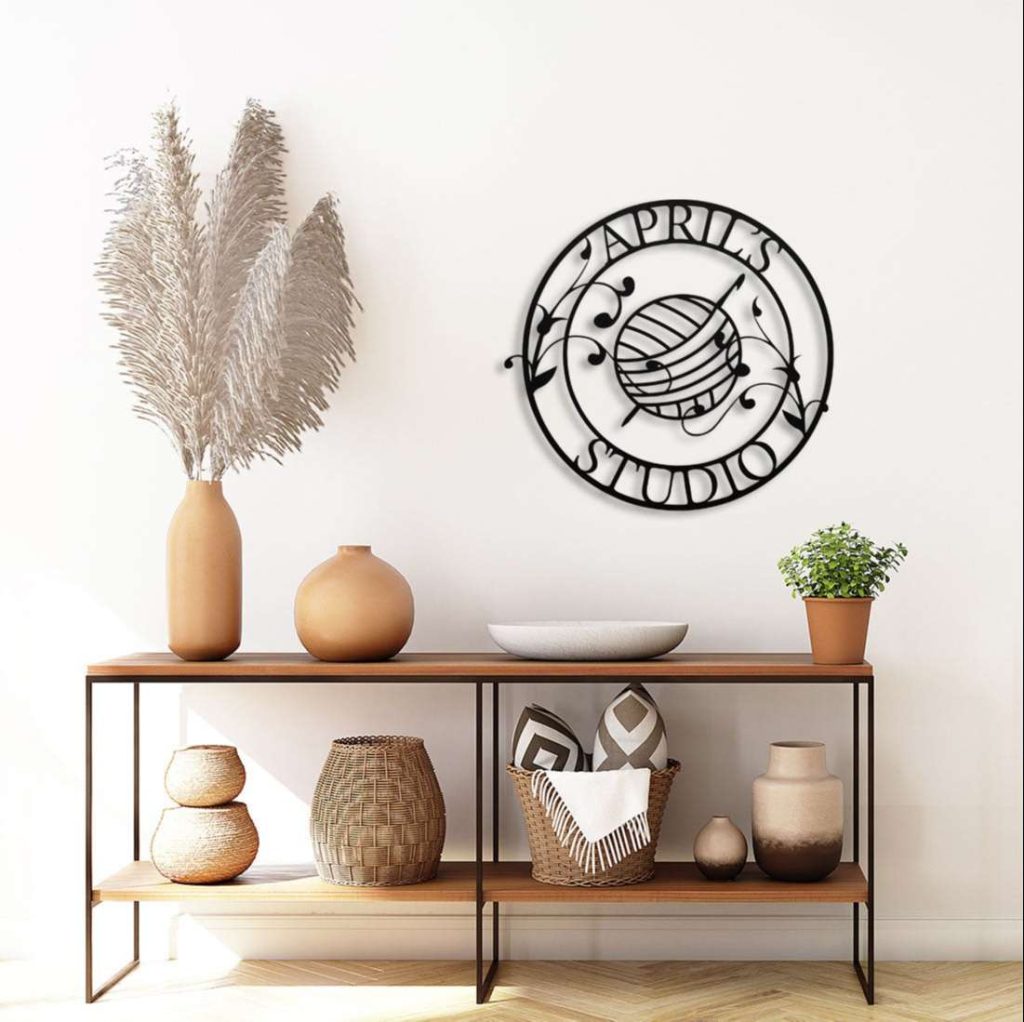 Personalized Crochet Studio Sign Crochet Lover Gifts Quilting Sign Yarn ...