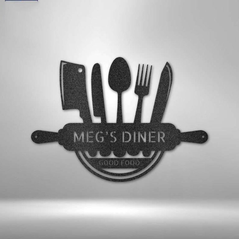 Personalized Diner Kitchen Sign Restaurant Cafe Kitchen Decor Custom ...