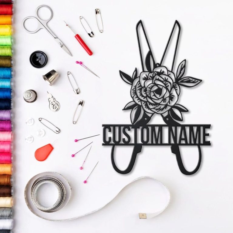 Personalized Floral Sewing Sign Sewing Machine Sign Quilting Custom ...