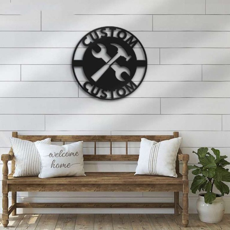 Personalized Garage Sign Workshop Decor Mechanic Repair Custom Metal ...