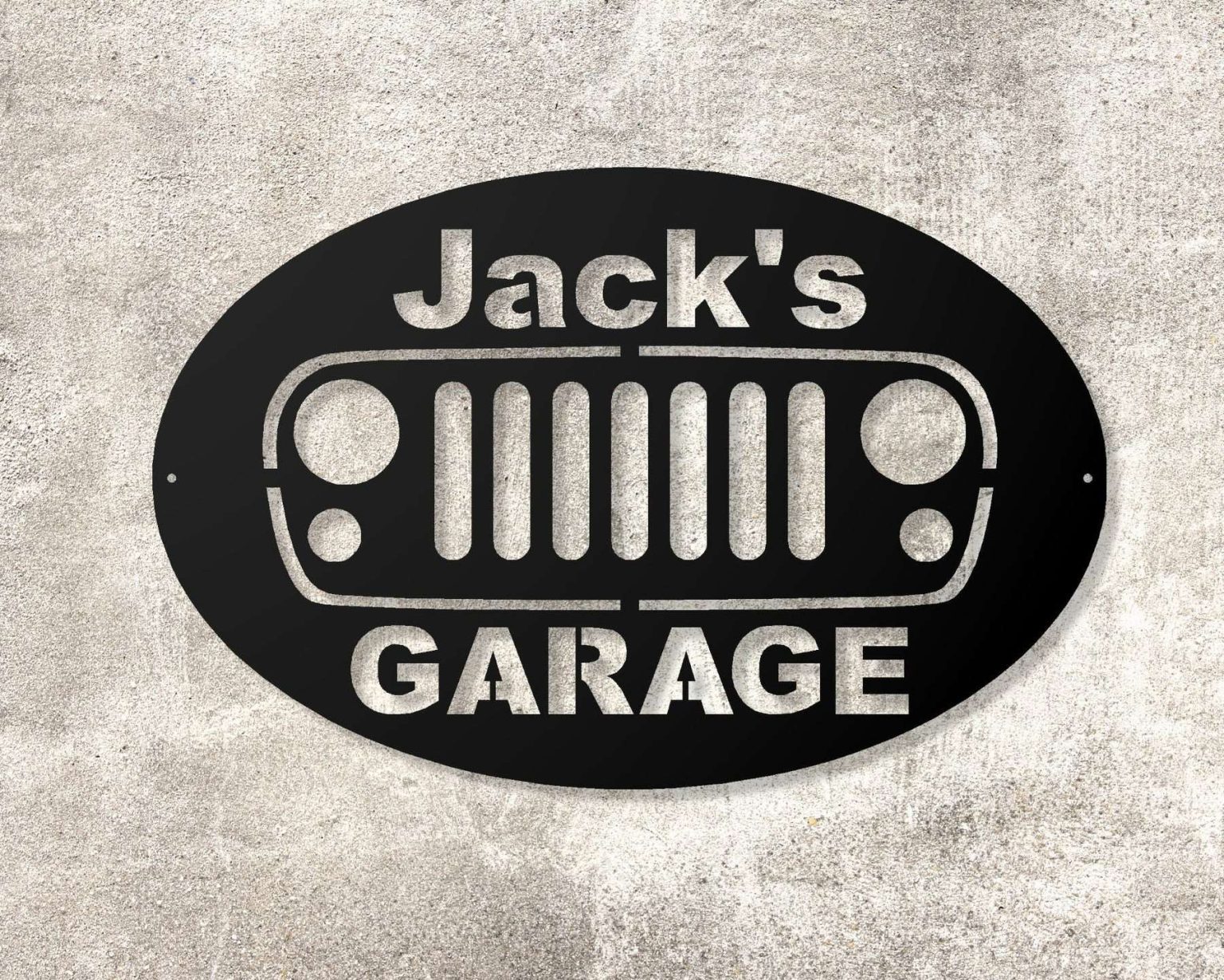 Personalized Jeep Garage Sign Workshop Sign Housewarming Gifts - Custom ...