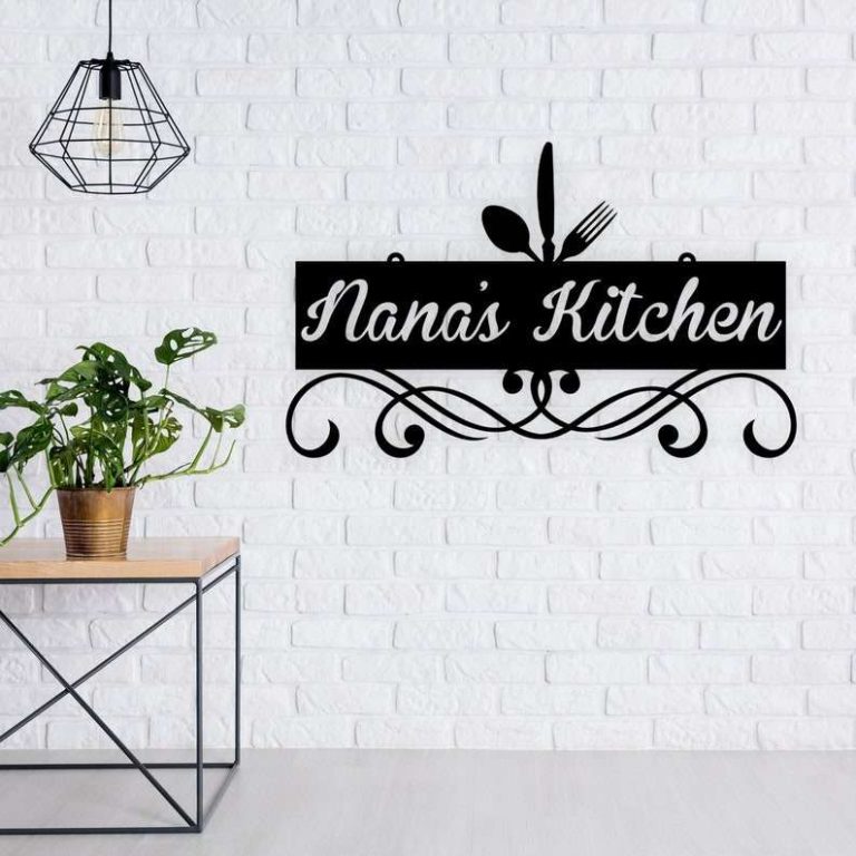 Personalized Metal Kitchen Sign Cooking Lover Gifts Kitchen Wall Decor ...