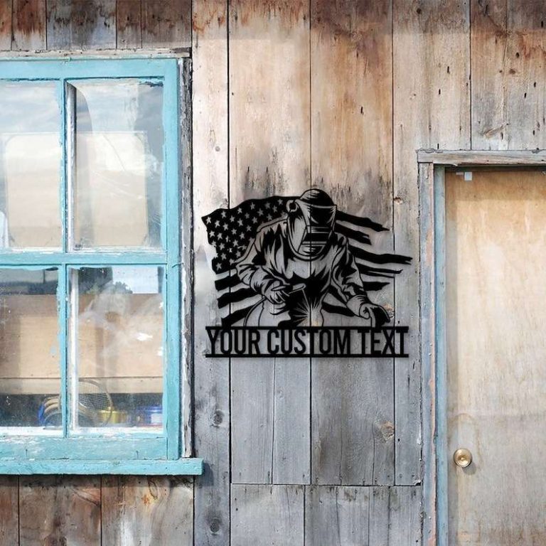 Personalized Metal Welder Sign Welding Ironworker Custom Metal Sign ...
