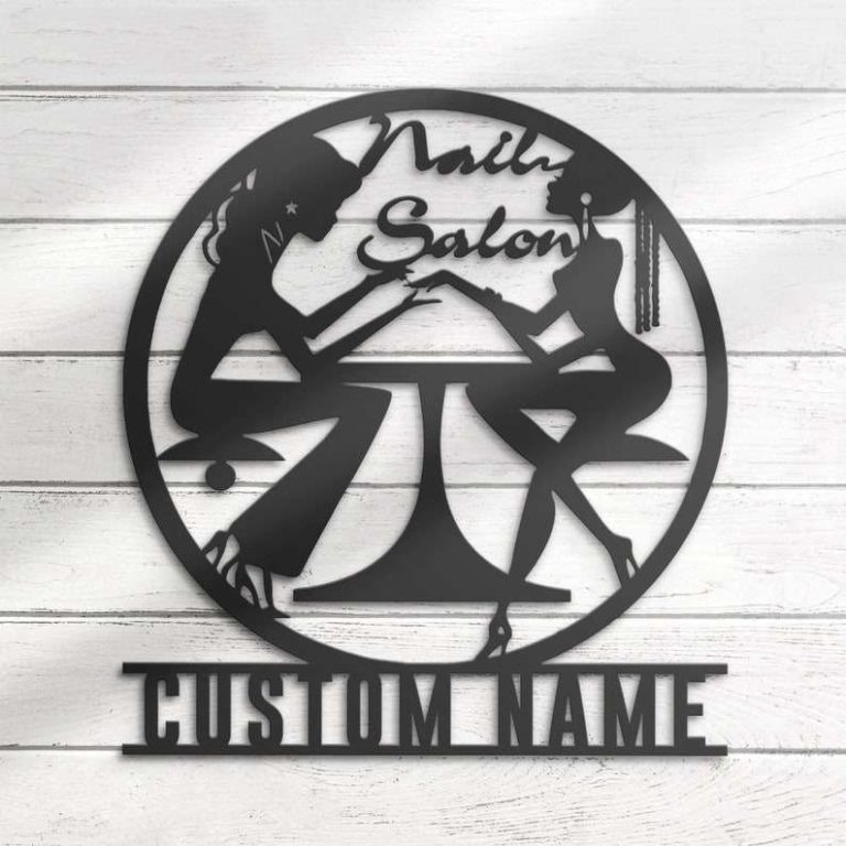 Personalized Nail Salon Name Sign Home Decor Nail Beauty Decoration ...