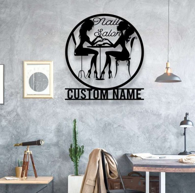 Personalized Nail Tools Shop Name Sign Nail Salon Ideal for Home Shop ...